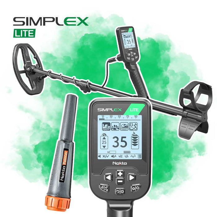 Metalldetektor Nokta Simplex LITE mit Nokta Pointer