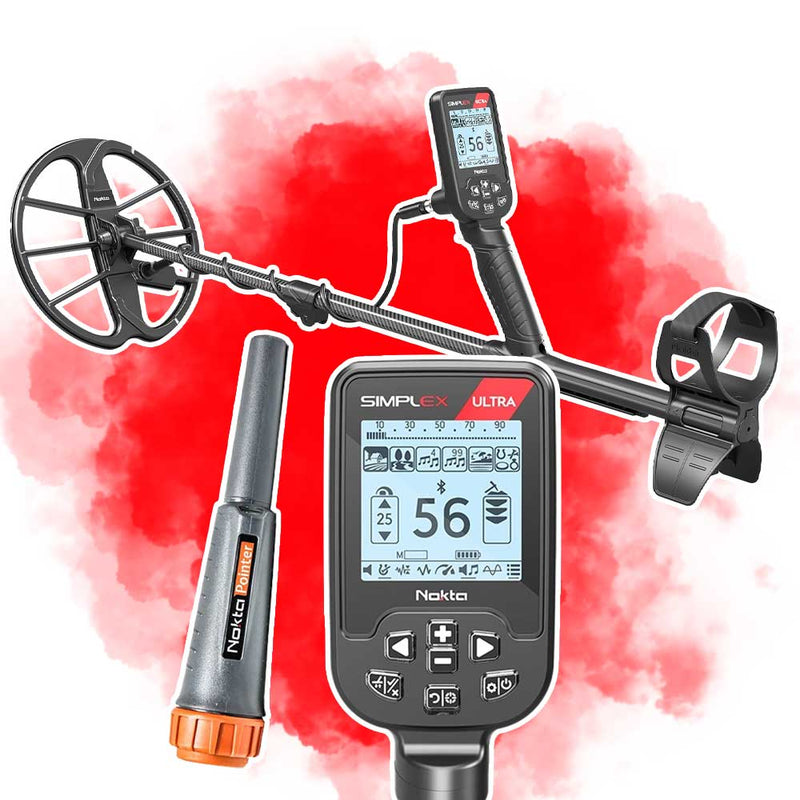 Metalldetektor Nokta Simplex ULTRA mit Nokta Pointer
